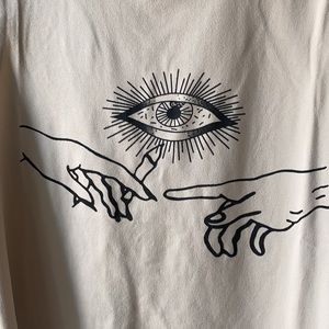 SHEIN | Tops | Eye And Hand Print Tank | Poshmark